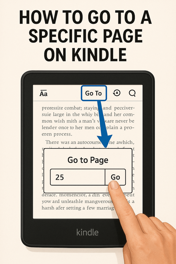 How to Go to a Specific Page on Kindle | JUST KINDLE BOOKS