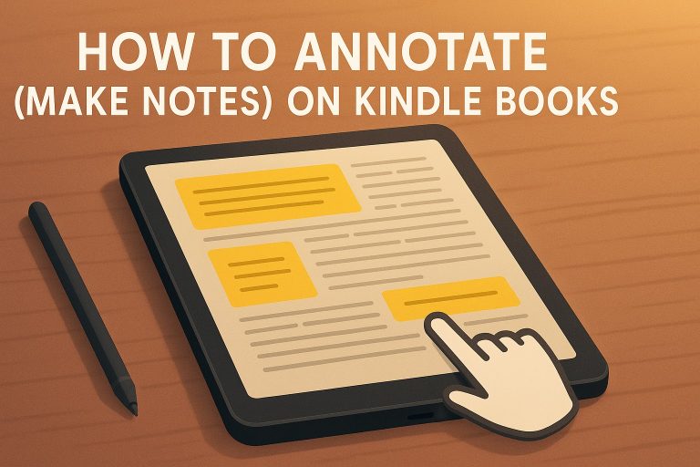 How to Write Notes in Kindle Books